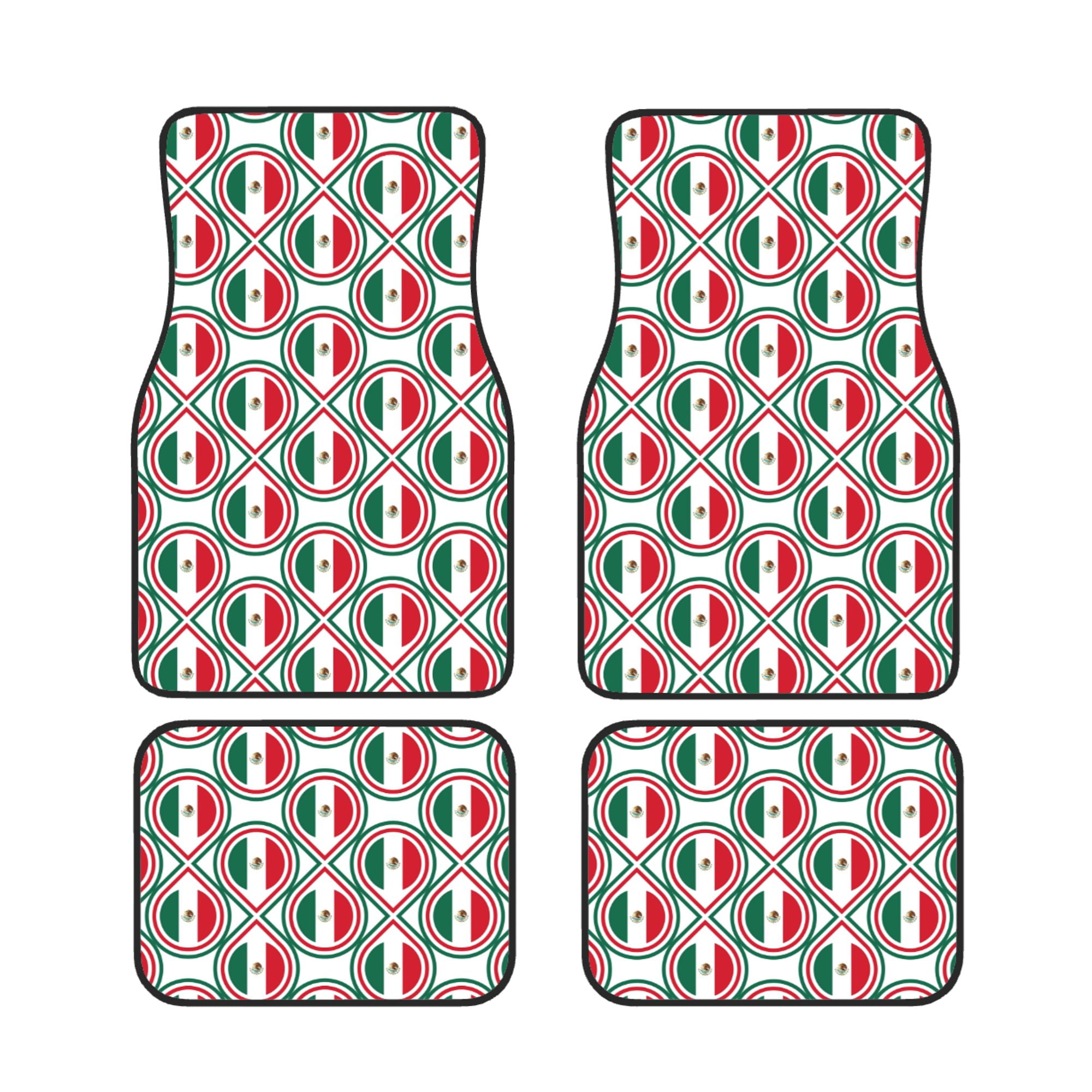 Mexico Mexican Flag Universal Fit Carpet Floor Mats For Car Suv Van ...