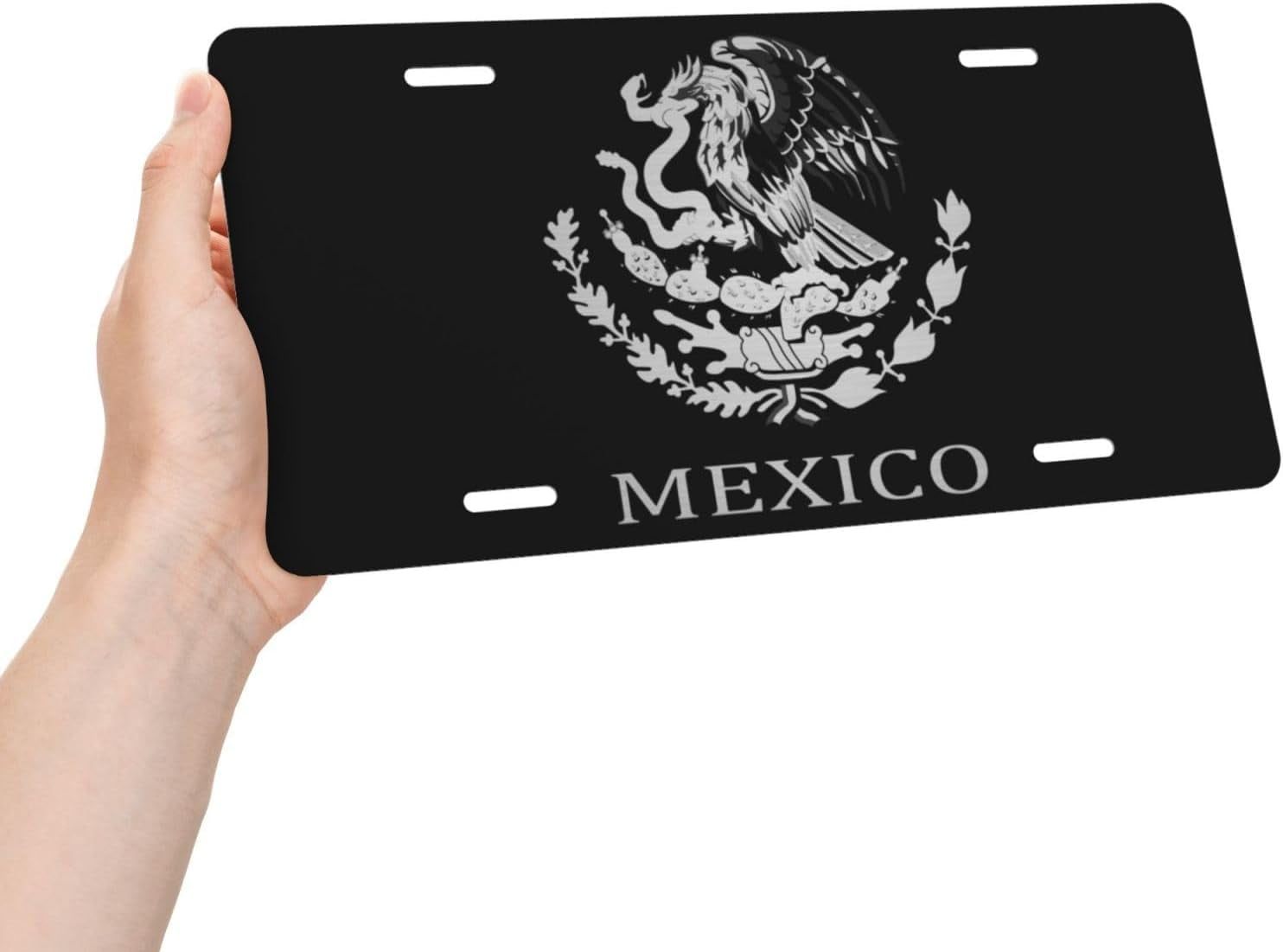 Mexico Mexican Mex Flag Logo License Plate Patriotic Metal Aluminum ...