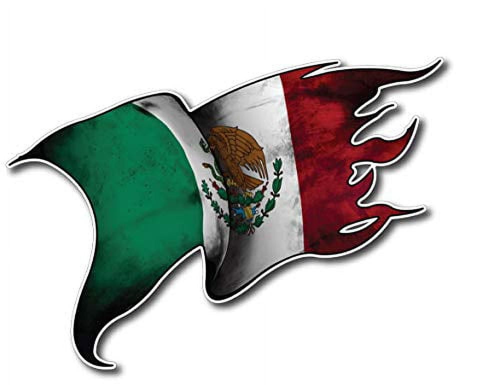 Mexico Mexican Pride Country Flag Window Decal Bumper Sticker Car Truck SUV - Walmart.com