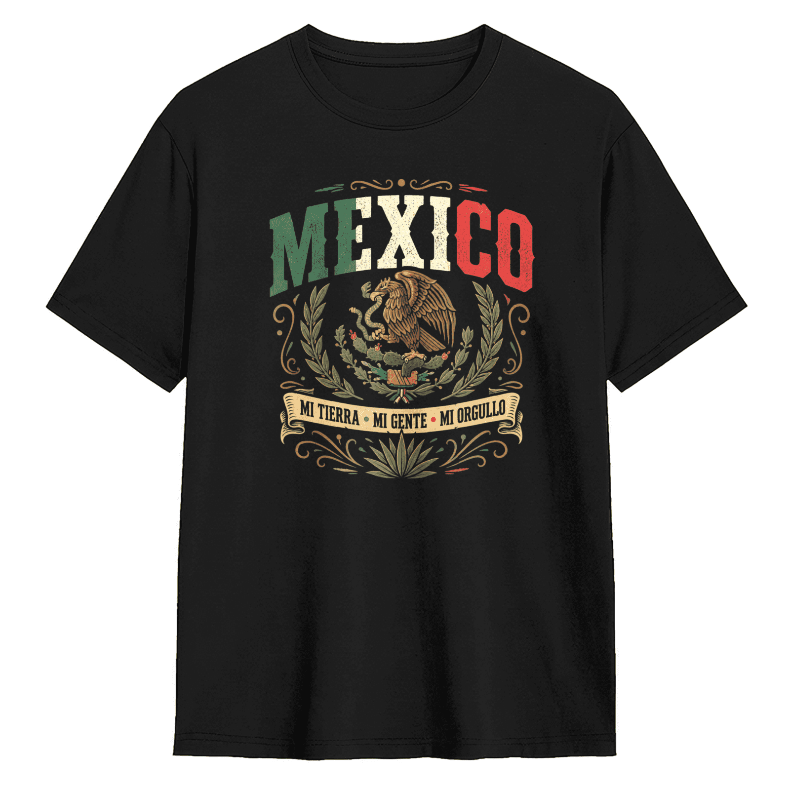Mexico Mi Tierra Mi Gente Mi Orgullo Cool Graphic Tee for Men and Women ...