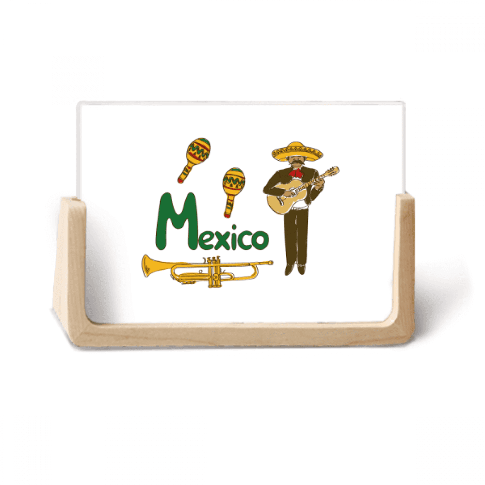 Mexico Music Instrument Song Mexican Photo Wooden Photo Frame Tabletop ...