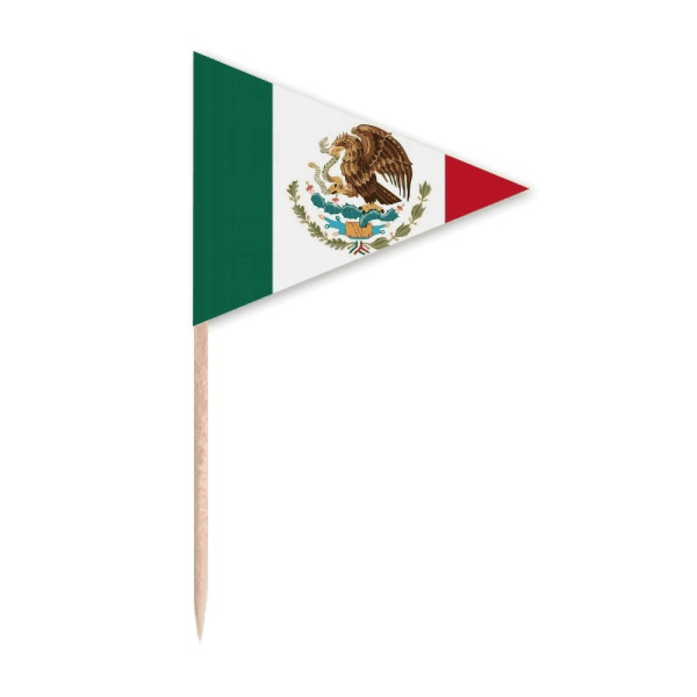Mexico National Flag North America Country Toothpick Triangle Cupcake ...