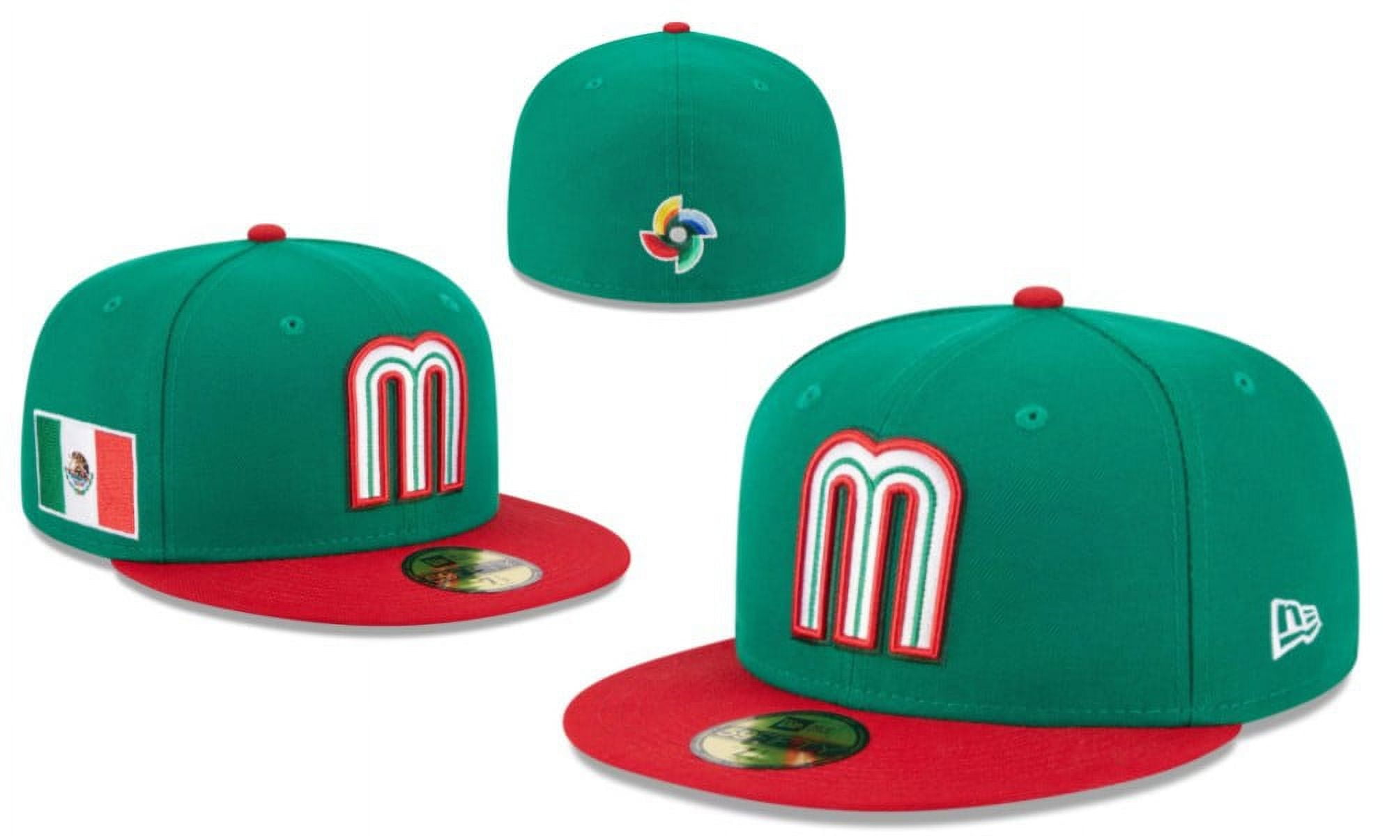 Mexico National team closed size cap Mexico embroidered hip hop cap ...