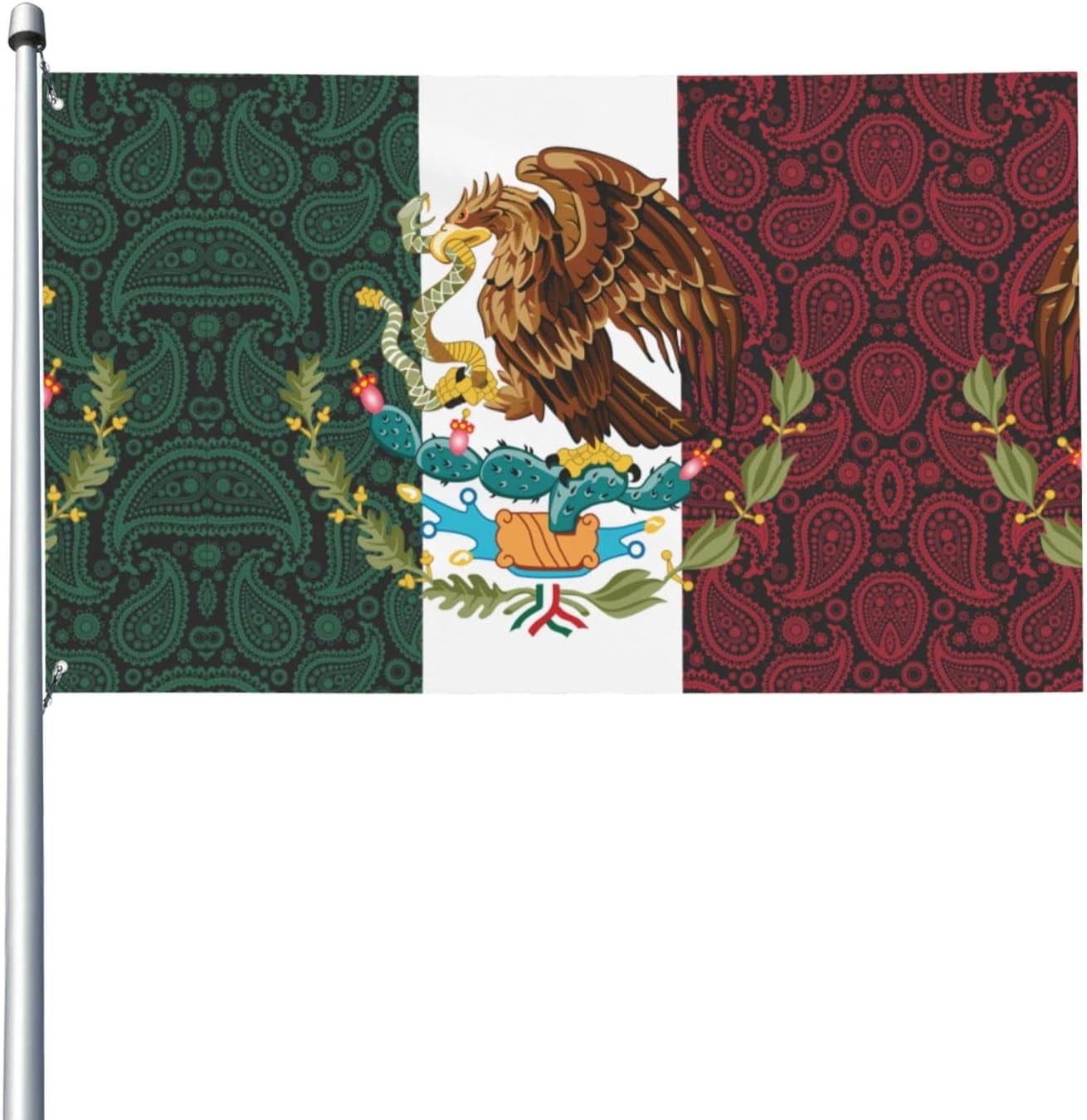 Mexico Paisley Flag Outdoor Flag Home Garden Flag Banner Breeze Flag ...
