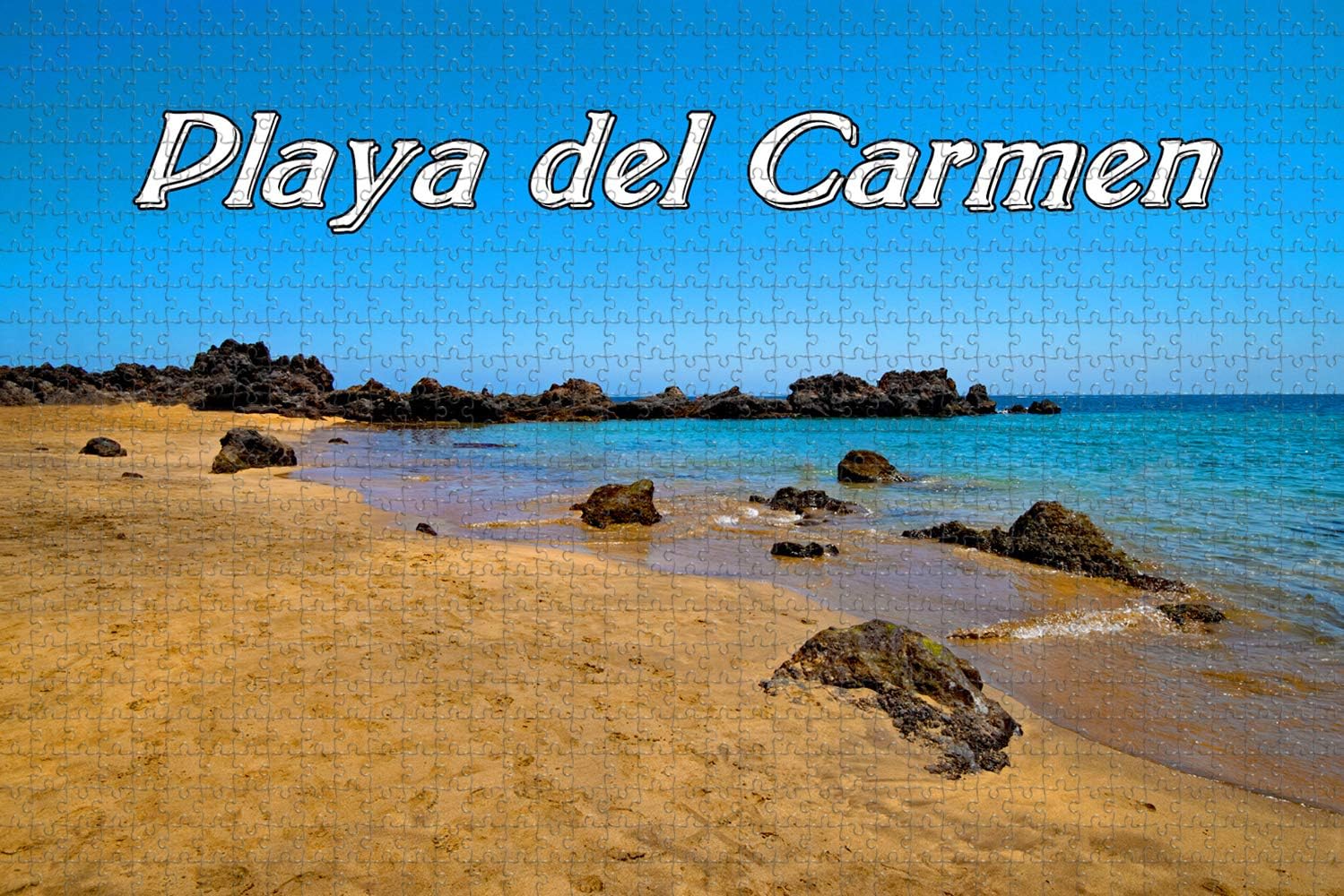 Mexico Playa del Carmen Beach Jigsaw Puzzle 500 Piece for Adults Wooden ...
