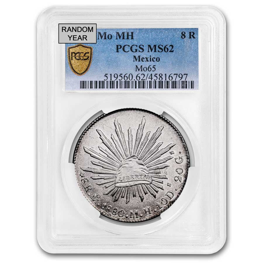 Mexico Silver 8 Reales MS-62 NGC/PCGS (Random Year) - Walmart.com