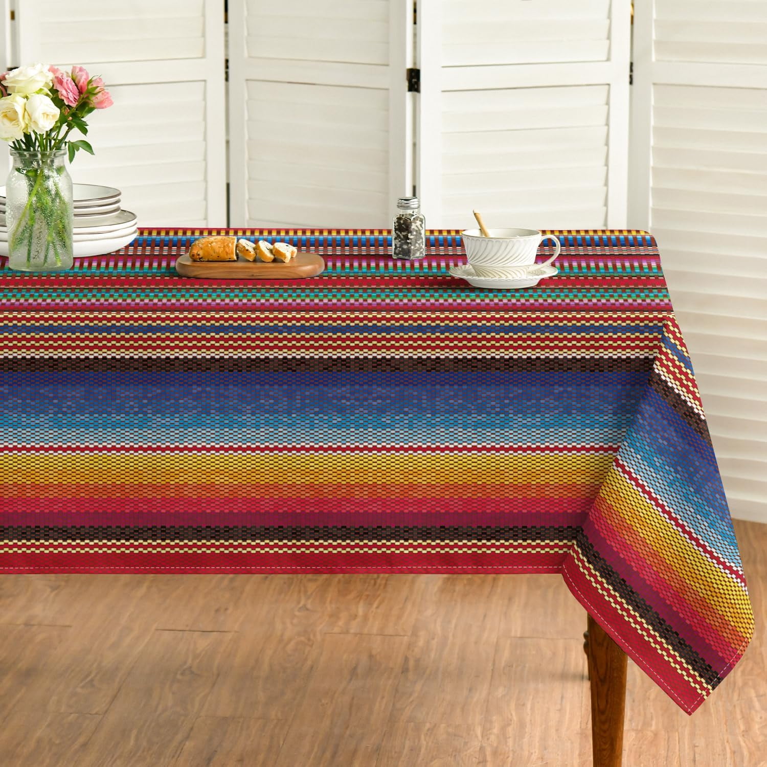 Mexico Tablecloth 60x84 Inch Square, Cinco De Mayo Fiesta Colorful ...