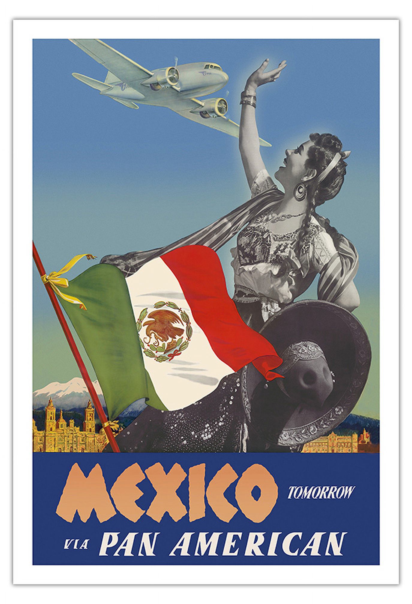 Mexico - Tomorrow - via Pan American Airways (PAA) - Flag of Mexico ...
