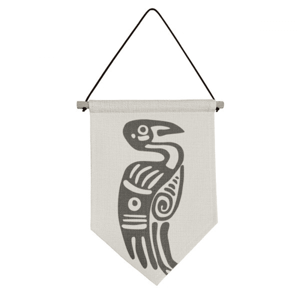 Mexico Totems Eagle Ancient Civilization Bird Canvas Flag Hanging Wall ...