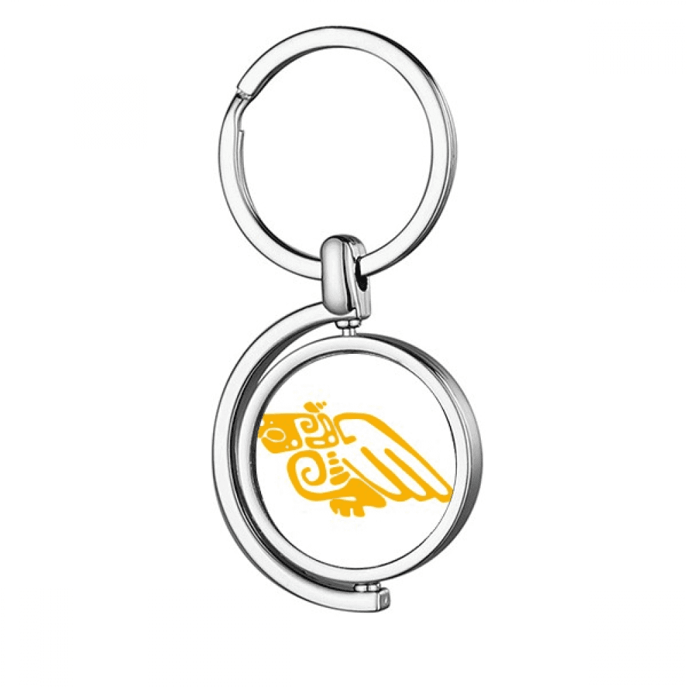 Mexico Totems Mexican Eagle Ancient Civilization Rotating Keychain ...