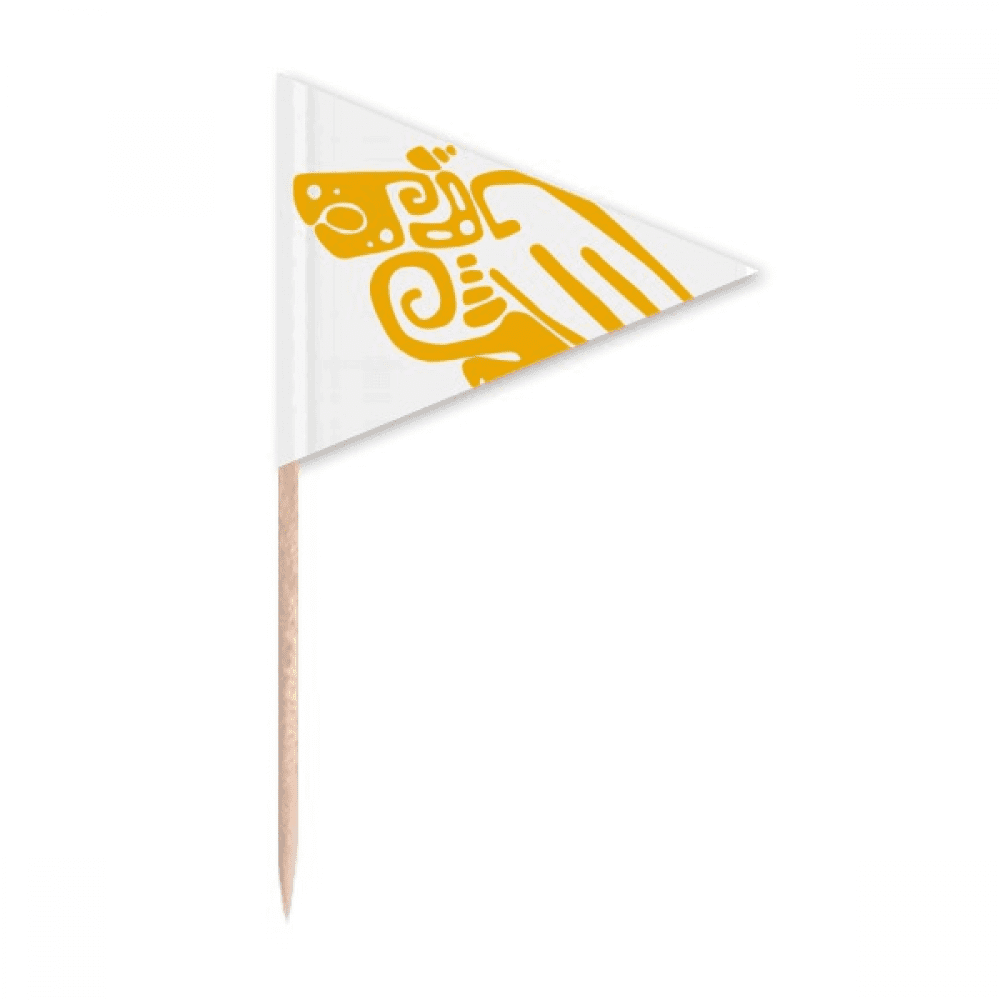 Mexico Totems Mexican Eagle Ancient Civilization Toothpick Triangle ...