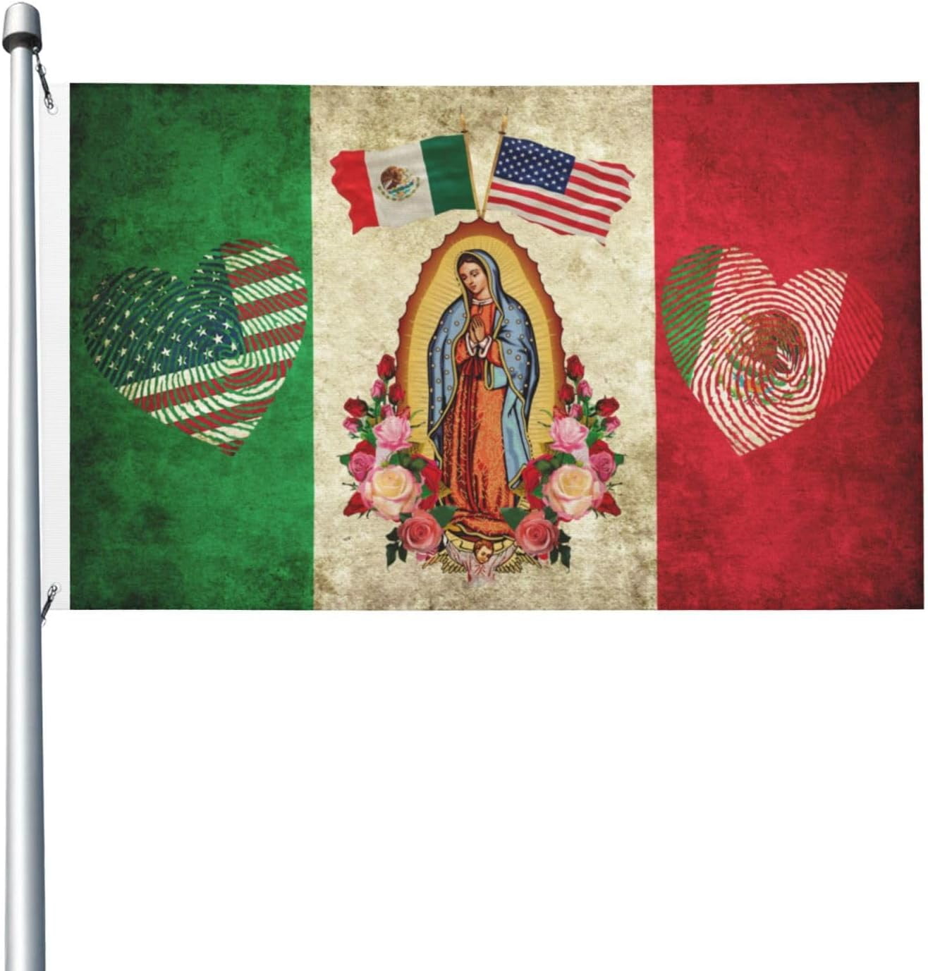 Mexico USA Flag 3x5 Foot Durable And Fade Resistant,Perfect For Any ...