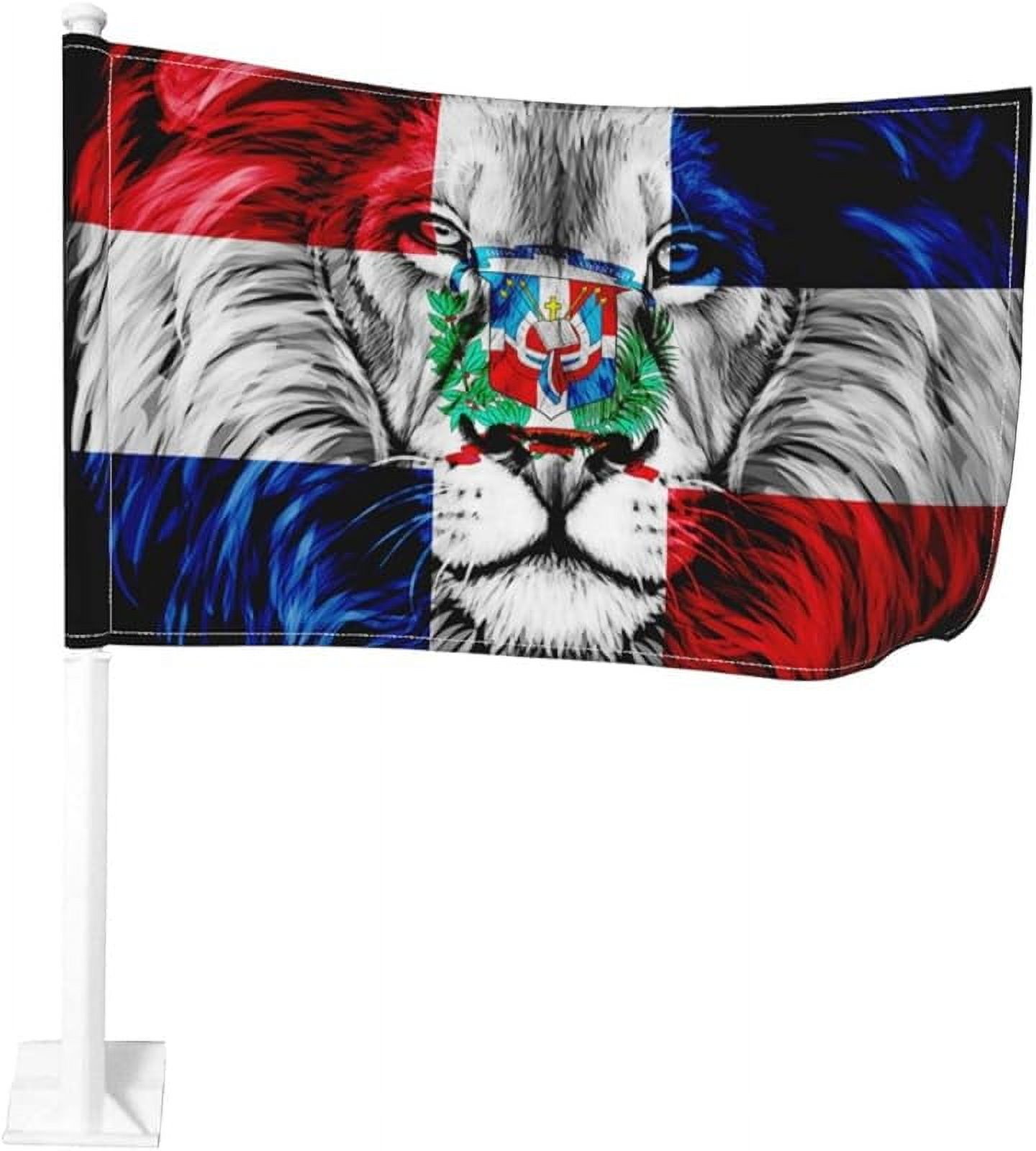Mexico flag lion car flags, 12x18 inch window clip flag, polyester UV ...