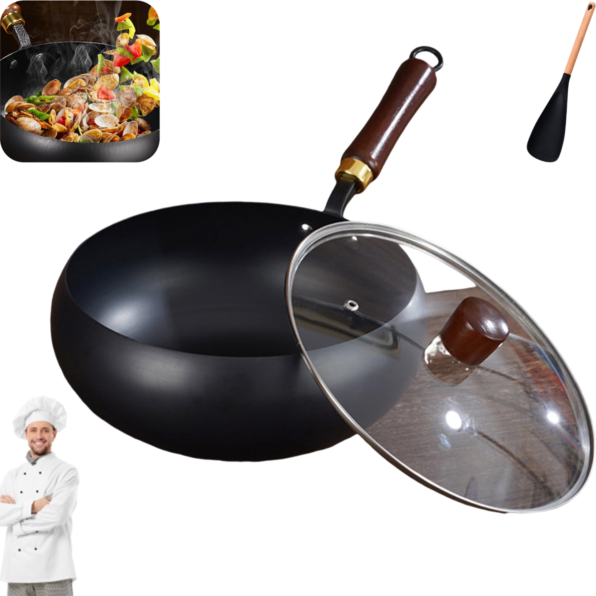 Mexicoify Uncoated Iron Pan, Mexicoify Uncoated Thick Iron Pot, apanese ...