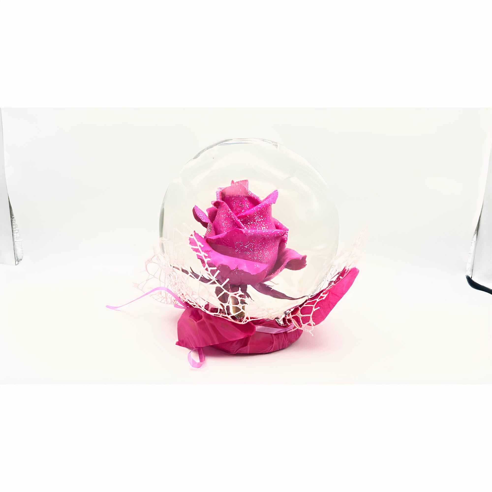 Mexiflower Pink Glass Rose Bubble - Walmart.com