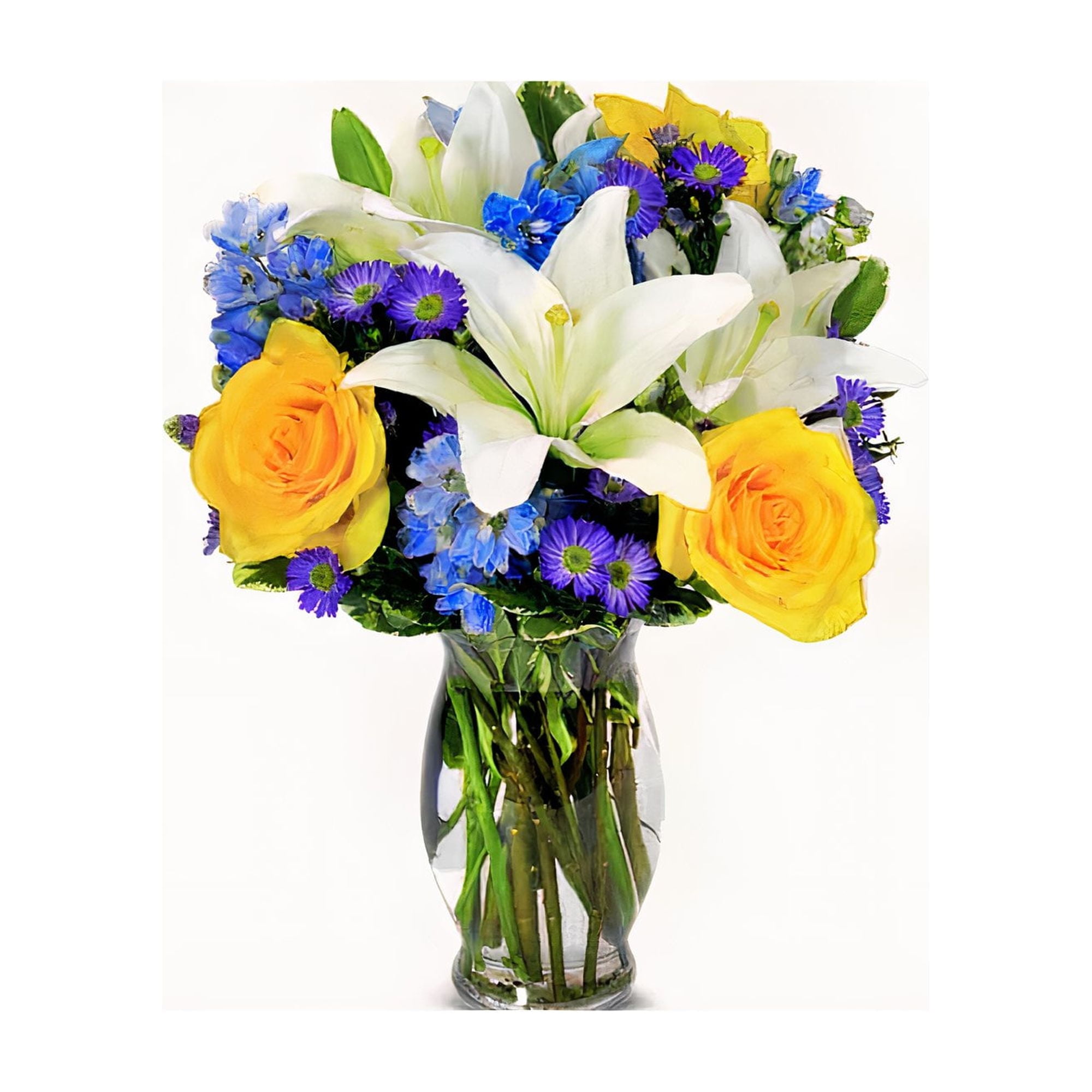 Mexiflower Rosy Sunshine, Cut and Fresh Flowers Bouquet - Walmart.com