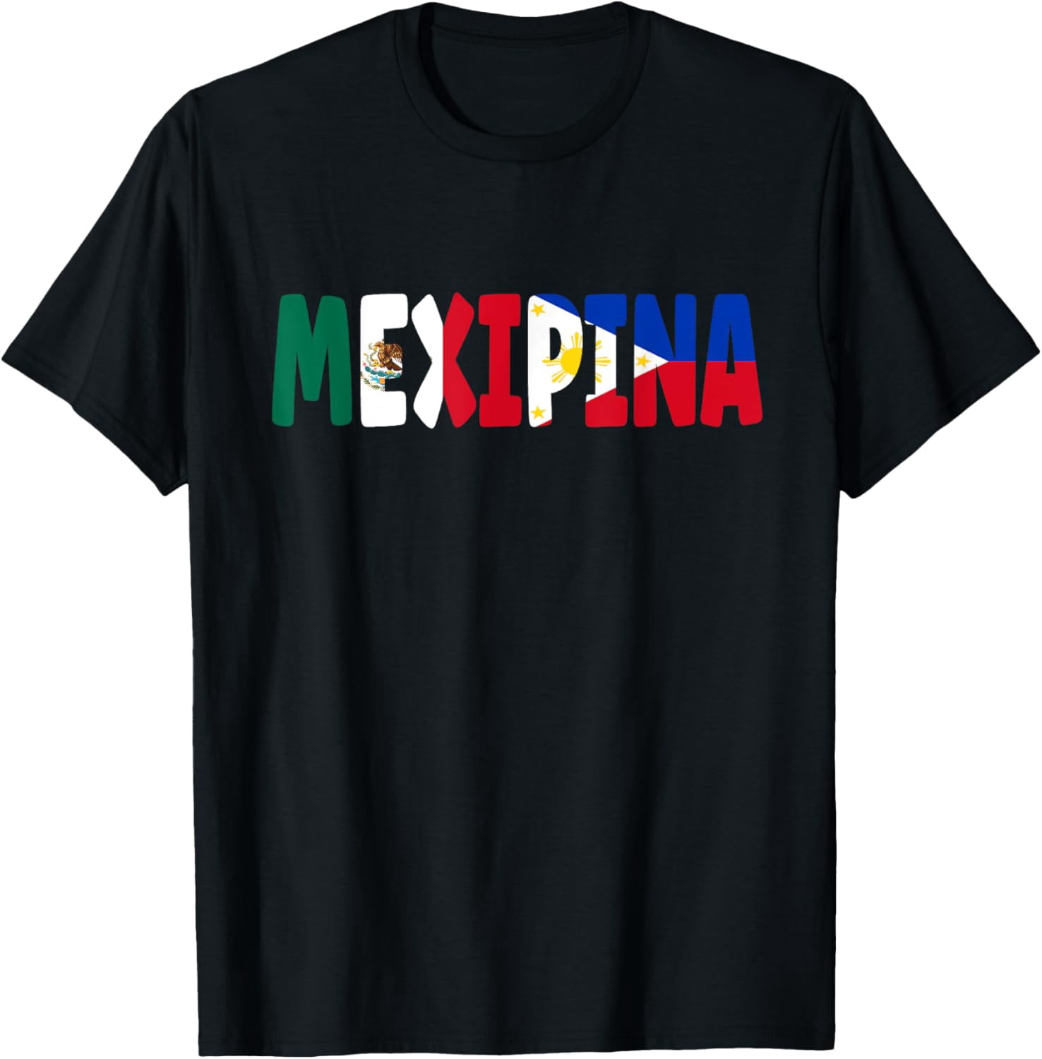 Mexipina Mexipino Mexico Philippines Flag Filipina Mexican T-Shirt ...
