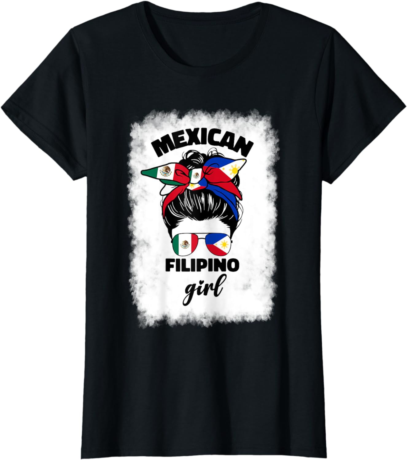 Mexipino Half Mexican And Filipino Mexico Philippines Flag T-Shirt ...