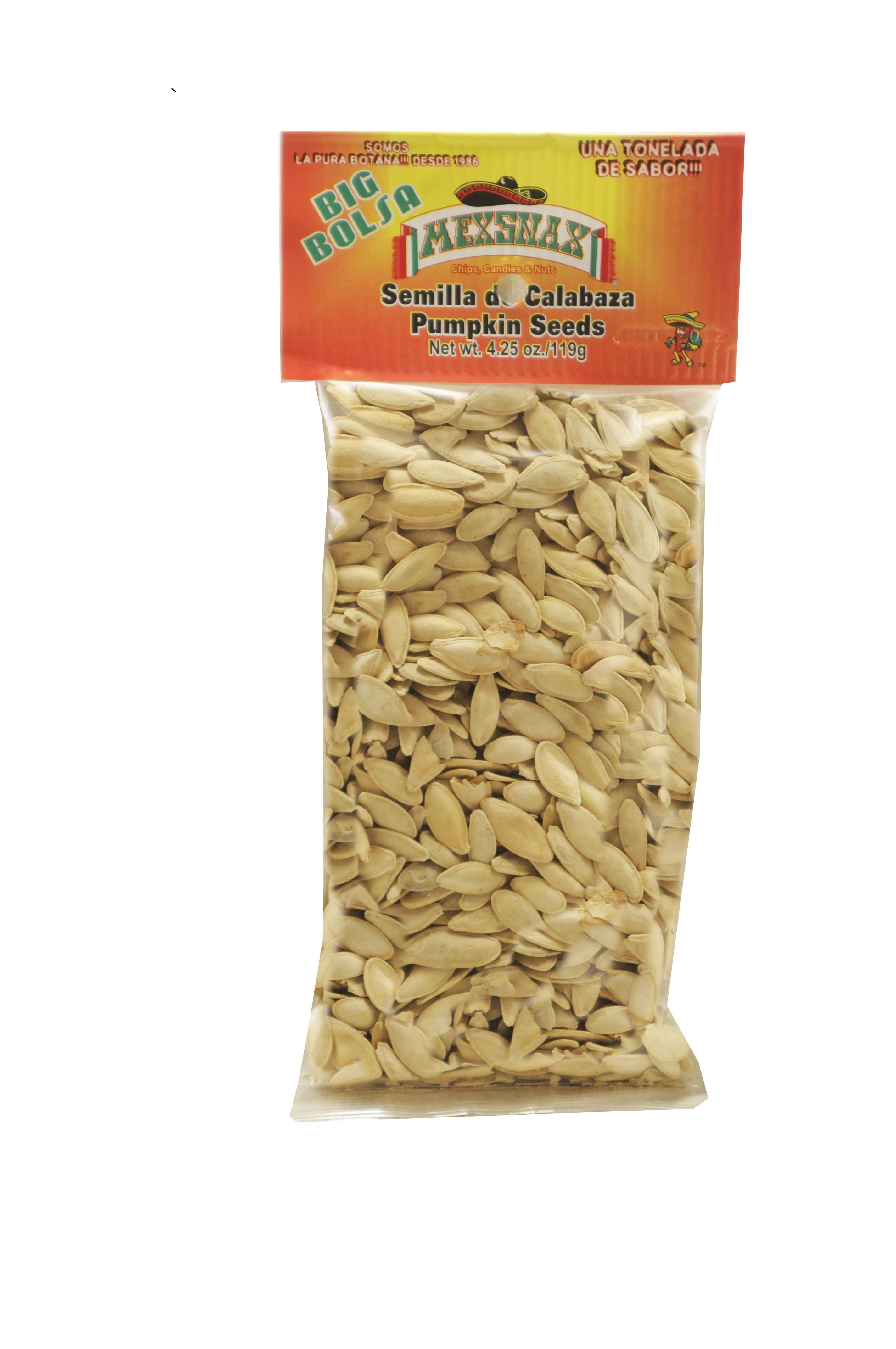 Mexsnax Roasted & Salted Pumpkin Seeds, 3.5 oz - Walmart.com