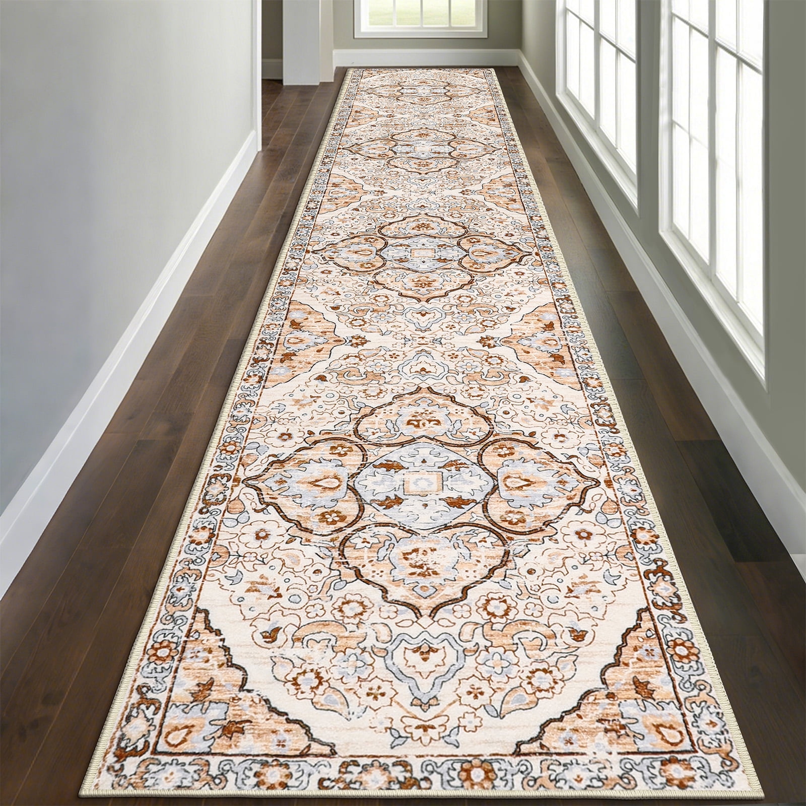 MeyJey Boho Indoor Hallway Runner Rug 2.6'x14', Oriental Non Slip ...