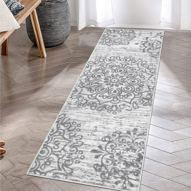 Ileading 2' x 6' Boho Runner Rug, Non Slip Washable Shaggy Soft Carpet ...