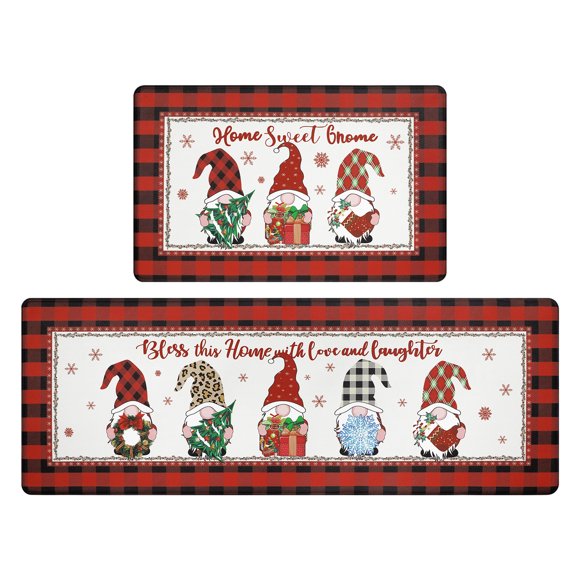 Christmas Cushioned Kitchen Mat