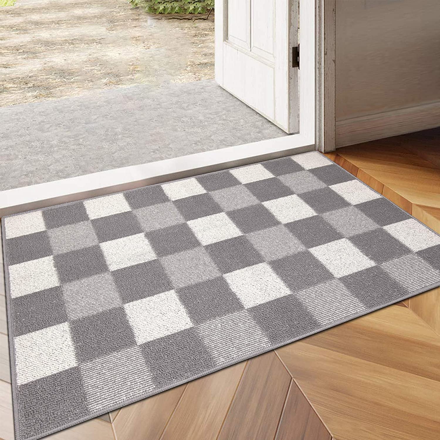 "MeyJey Durable Utility Indoor Outdoor Doormat, 32""x48"" Non-Slip ...