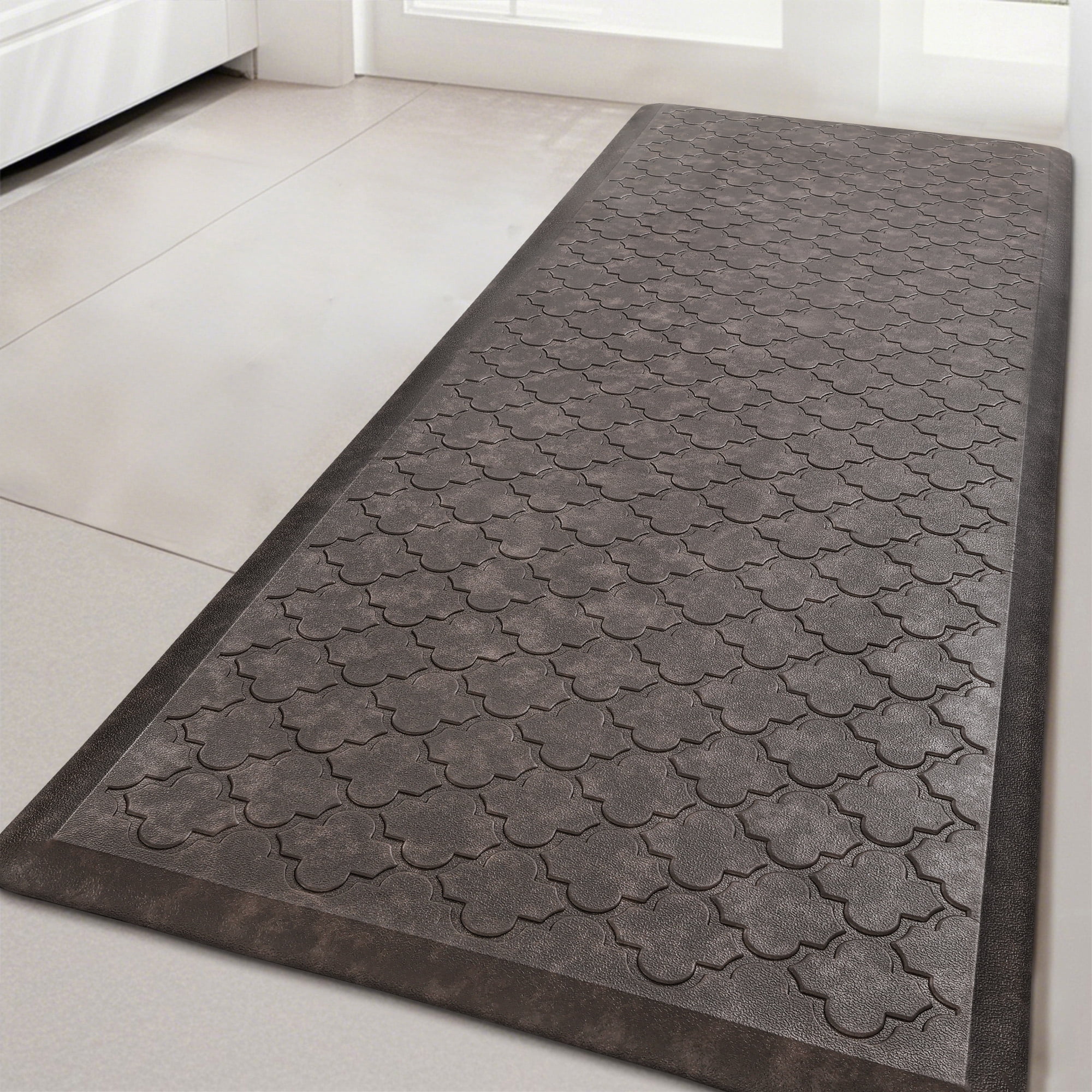 "MeyJey 20""x60"" Brown Anti Fatigue Kitchen Mat, Non-Slip, Waterproof ...