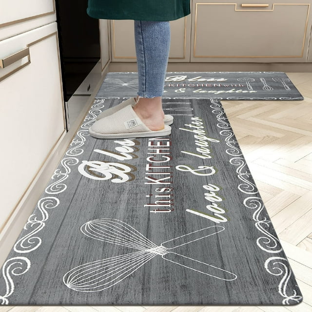 "MeyJey Comfort Kitchen Rug Set, 2 Piece, Anti Fatigue, Non-Slip ...