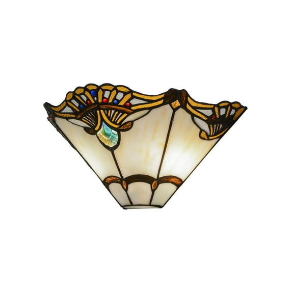 Meyda Lighting 14.5"W Shell with Jewels Wall Sconce - Walmart.com