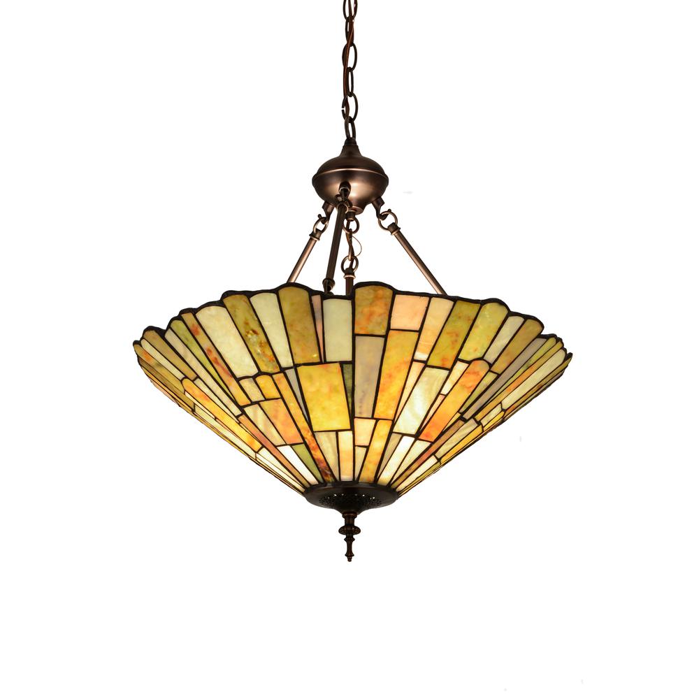Meyda Lighting 21" Wide Delta Jadestone Inverted Pendant - Walmart.com