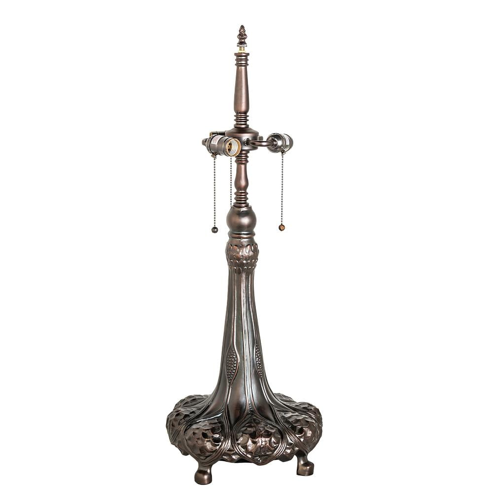 Meyda Lighting 31" High Golden Lily 3 Light Table Base - Walmart.com