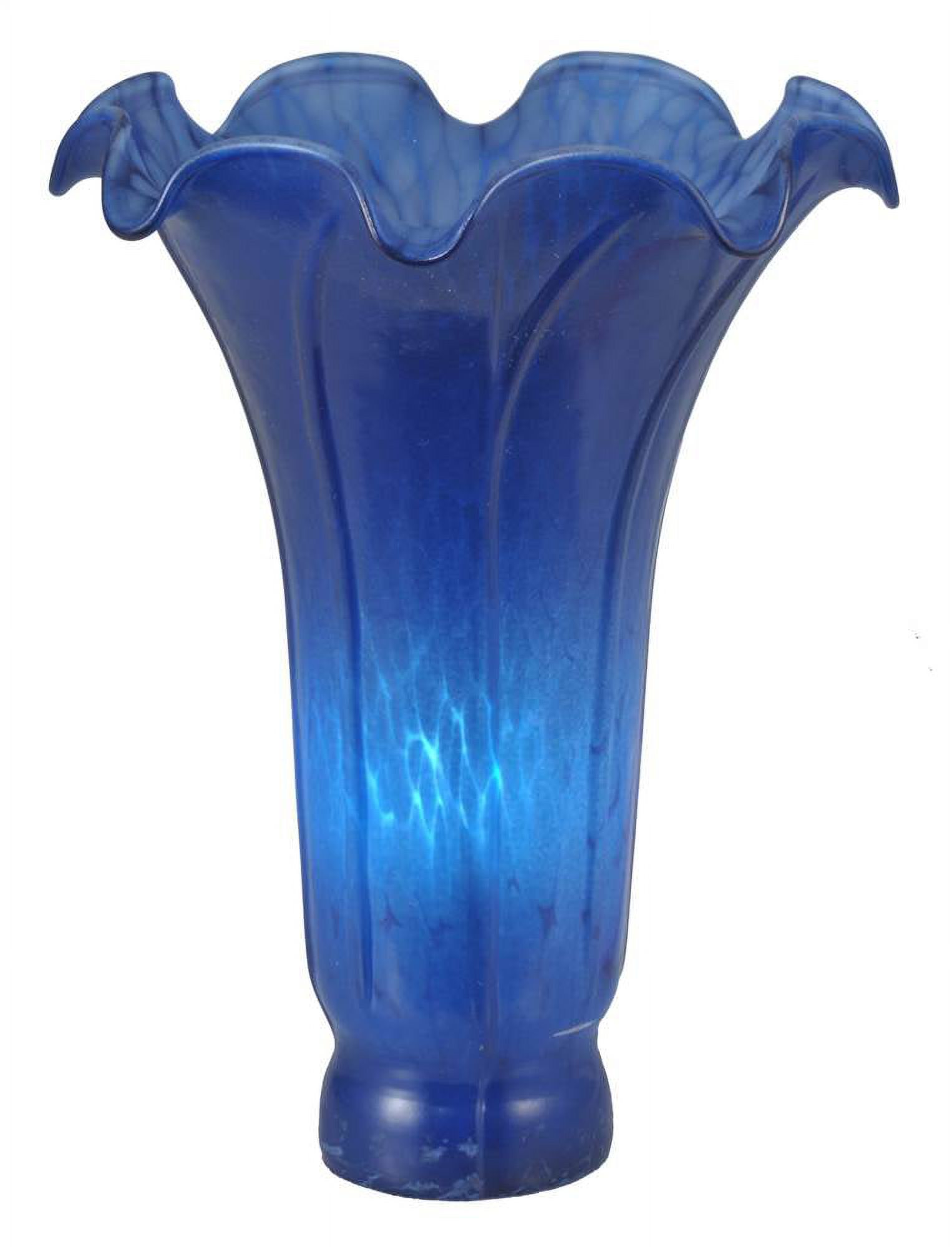 Meyda Tiffany 10165 High Pond Lily 6" Tall Lamp Shade - Blue - Walmart.com