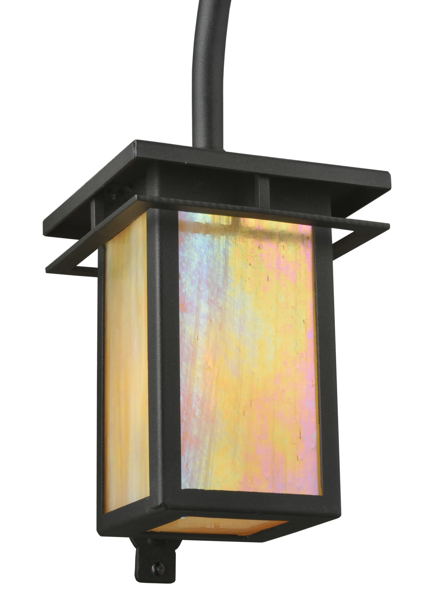 Meyda Tiffany 118541 6" W Portico Mission Wall Sconce - Black - Walmart.com