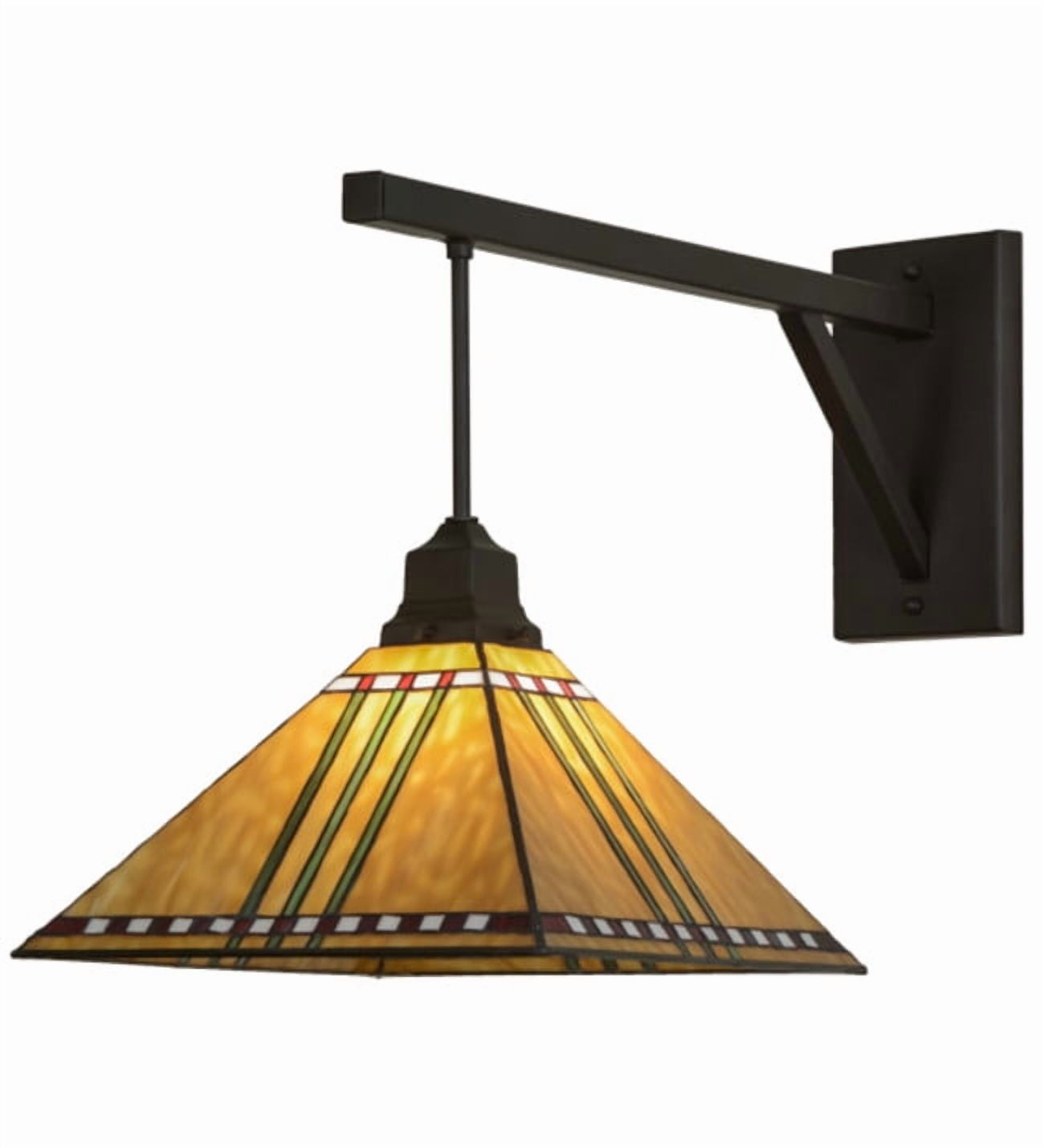 Meyda Tiffany 151333 Prairie 19" Tall Wall Sconce - Bronze - Walmart.com