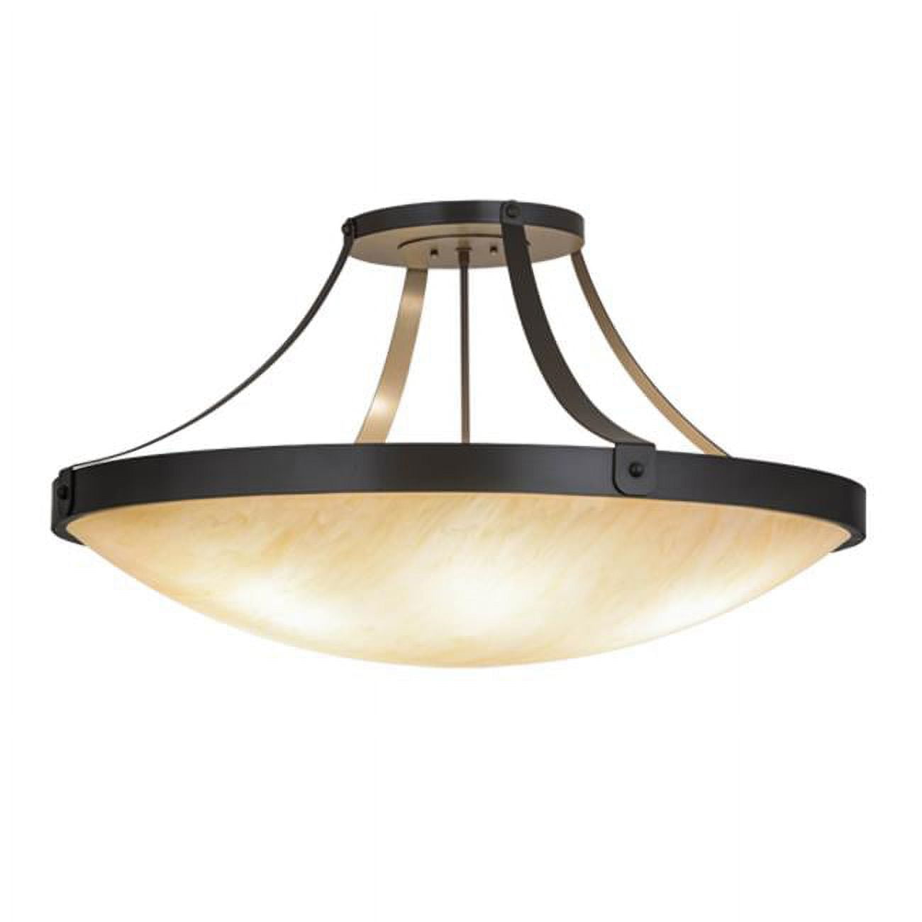 Meyda Tiffany 155899 Urban 6 Light 37" Wide Semi-Flush Bowl Ceiling ...