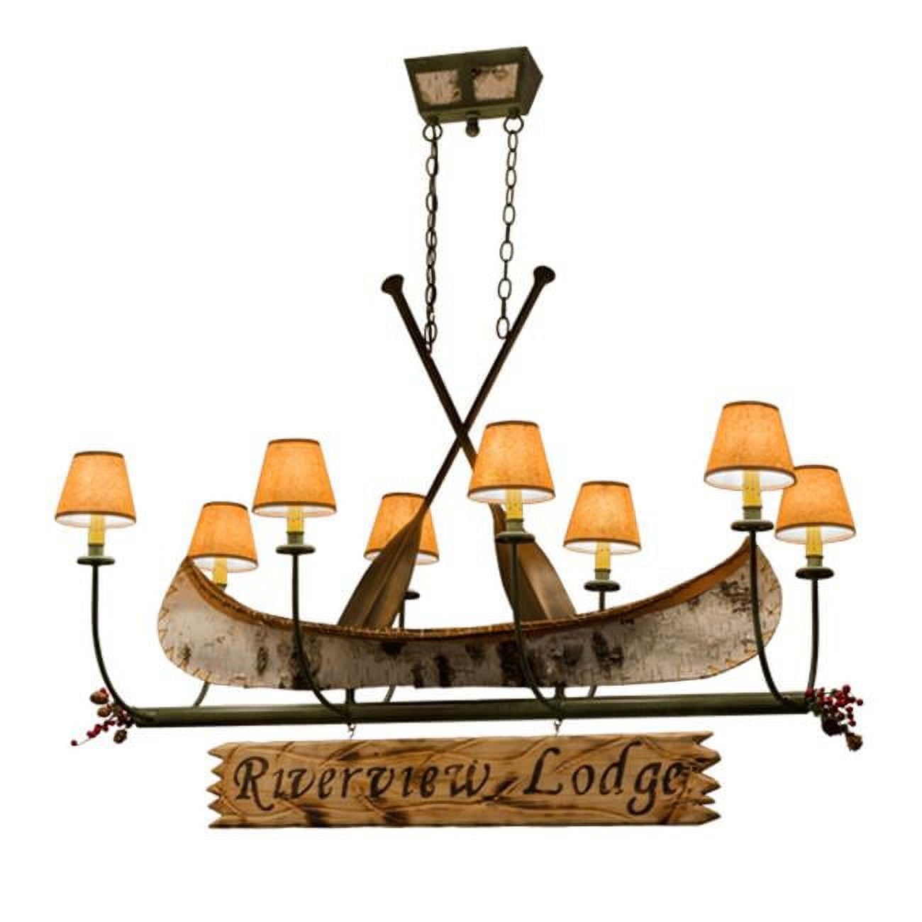 Meyda Tiffany 161863 Personalized Canoe 8 Light 52" Wide Linear ...