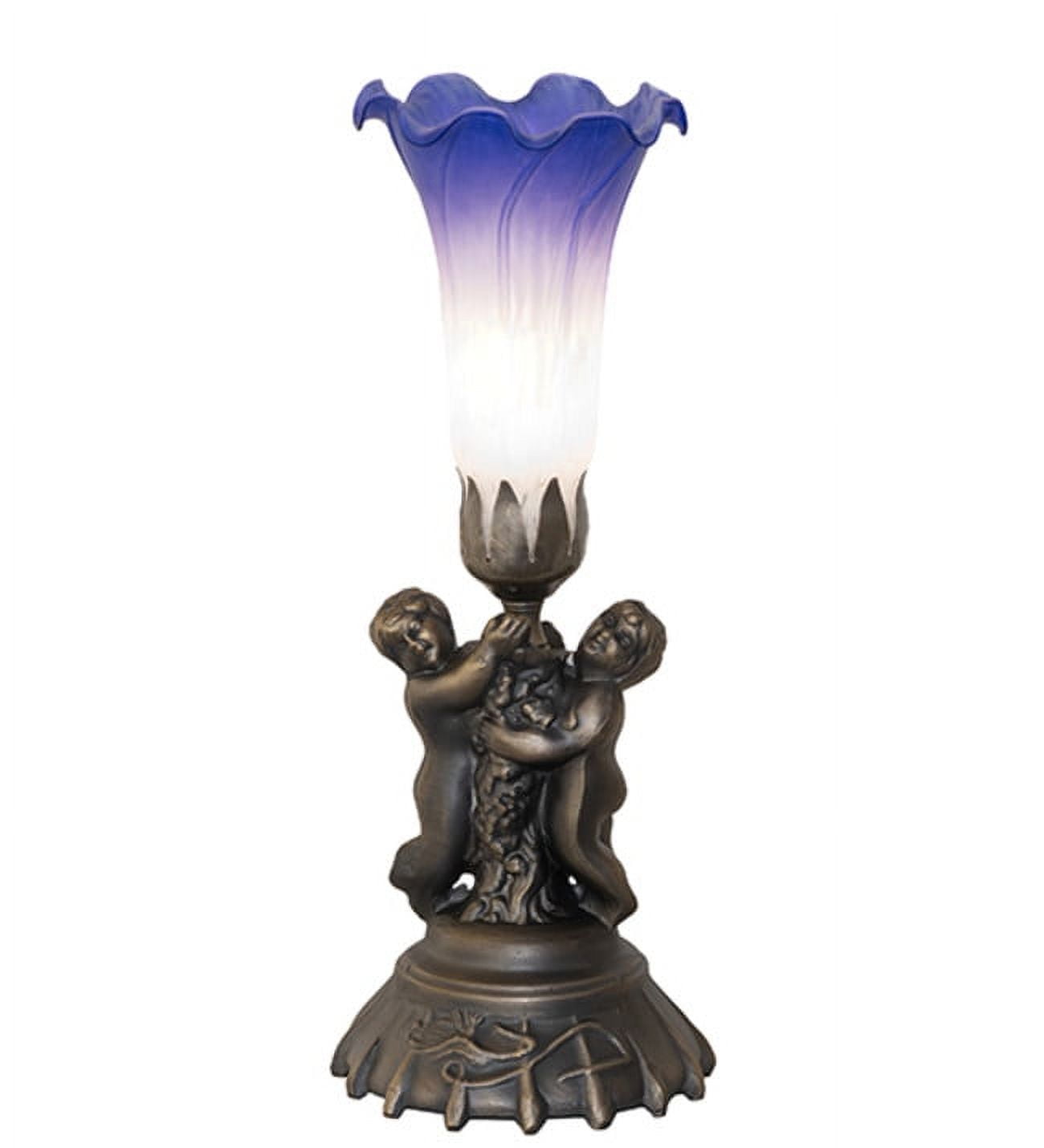Meyda Tiffany 260438 Tiffany Pond Lily 13" Tall Buffet Table Lamp ...