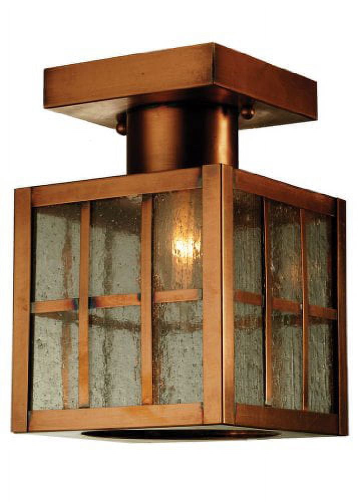 Meyda Tiffany 64945 Hudson 9" Wide Semi-Flush Square Ceiling Fixture ...