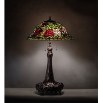 Meyda Tiffany 27825 31 Inch High Tiffany Candice Table Lamp Mahogany ...