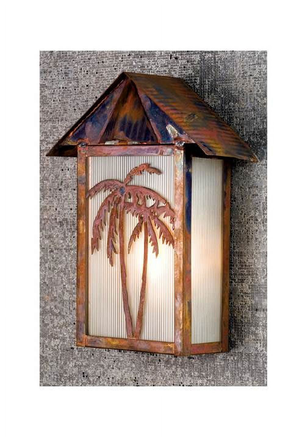 Meyda Tiffany 77967 Tropical Floral - 1 Light Palm Tree Wall Sconce ...