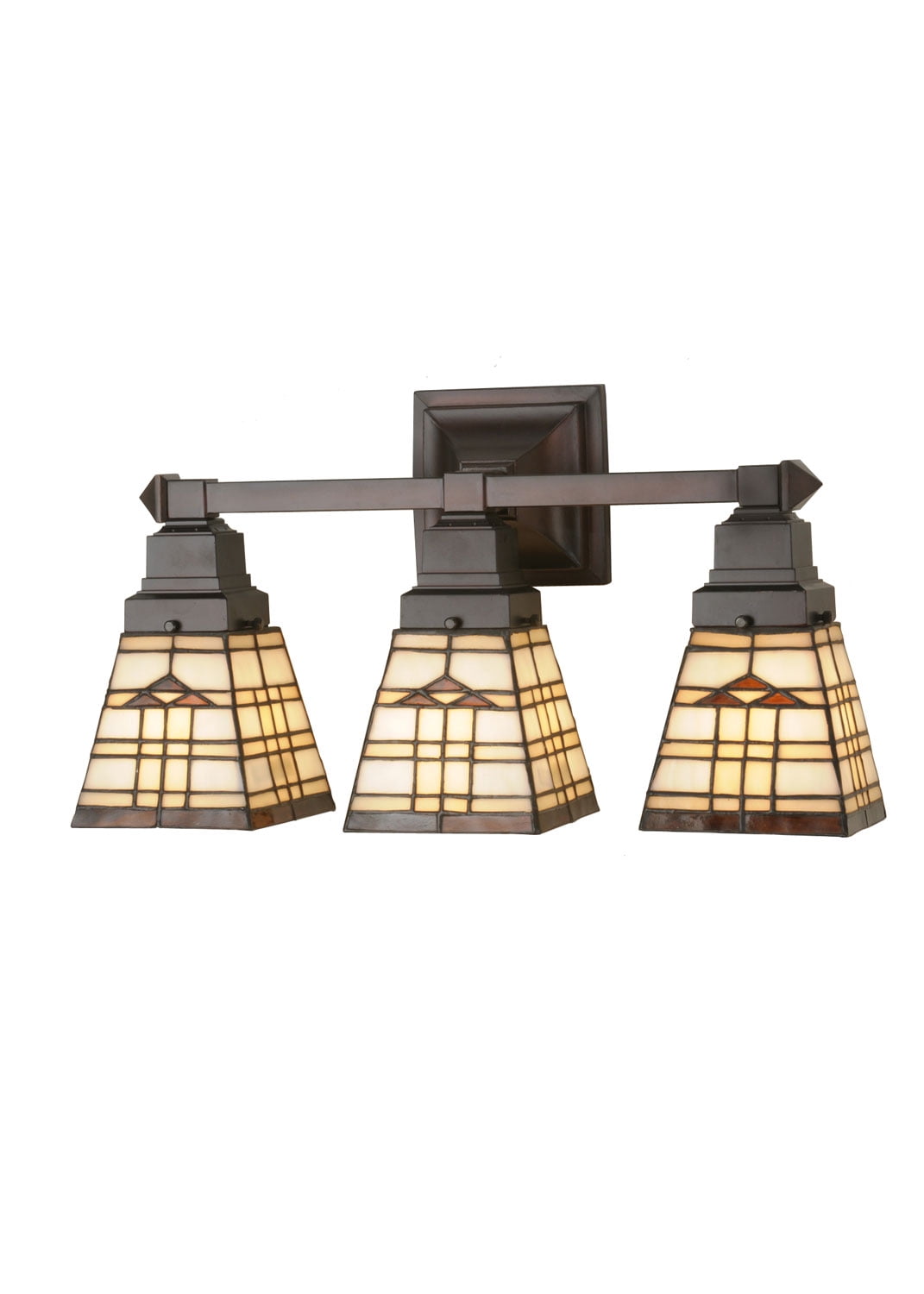 Meyda Tiffany 98195 Arrowhead Mission Three Light Vanity Light ...