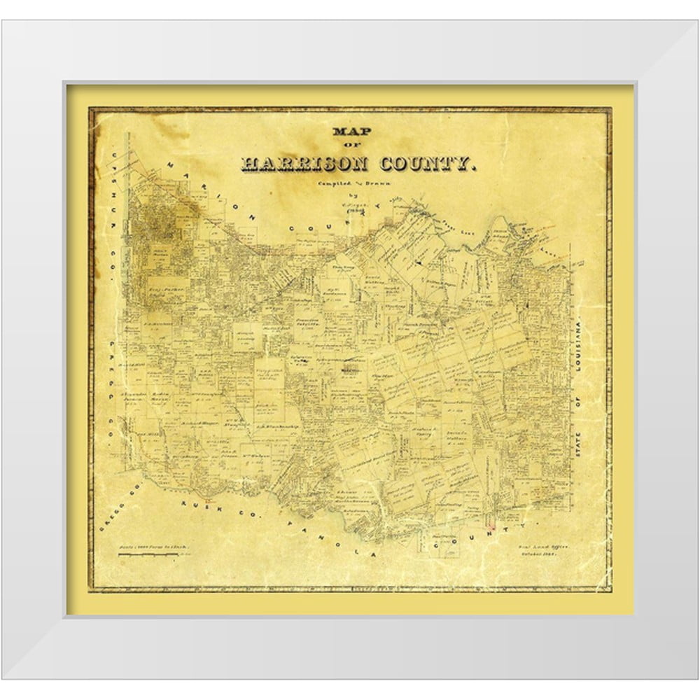 Meyer 13x12 White Modern Wood Framed Museum Art Print Titled - Harrison ...