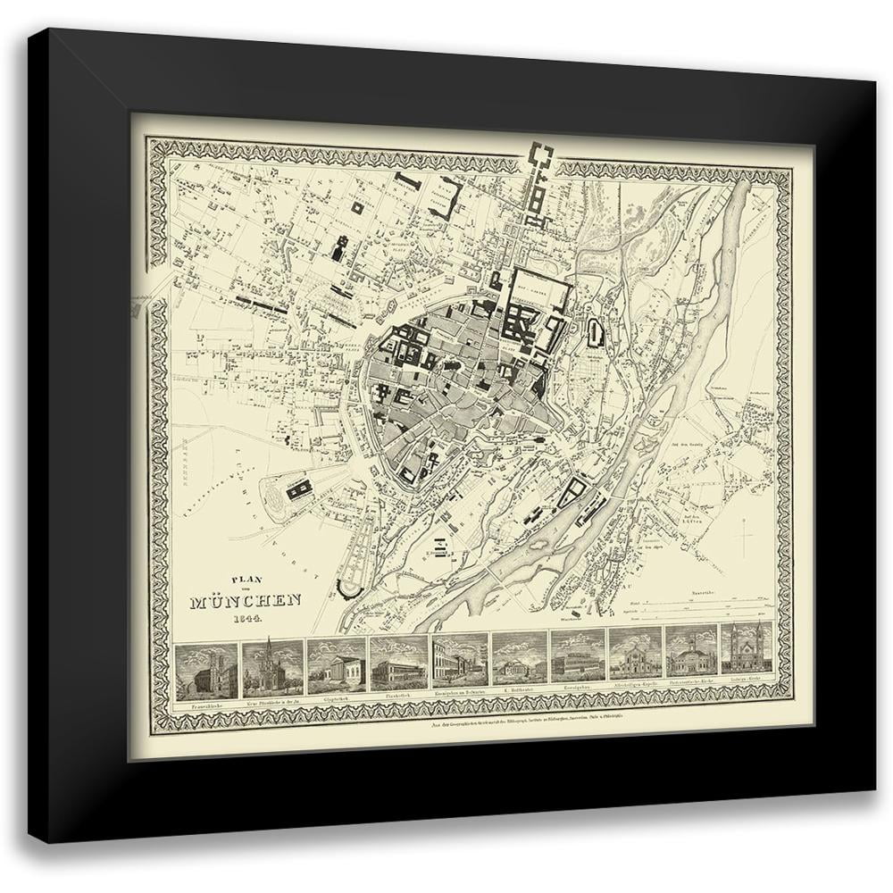 Meyer 17x15 Black Modern Framed Museum Art Print Titled - Munich ...