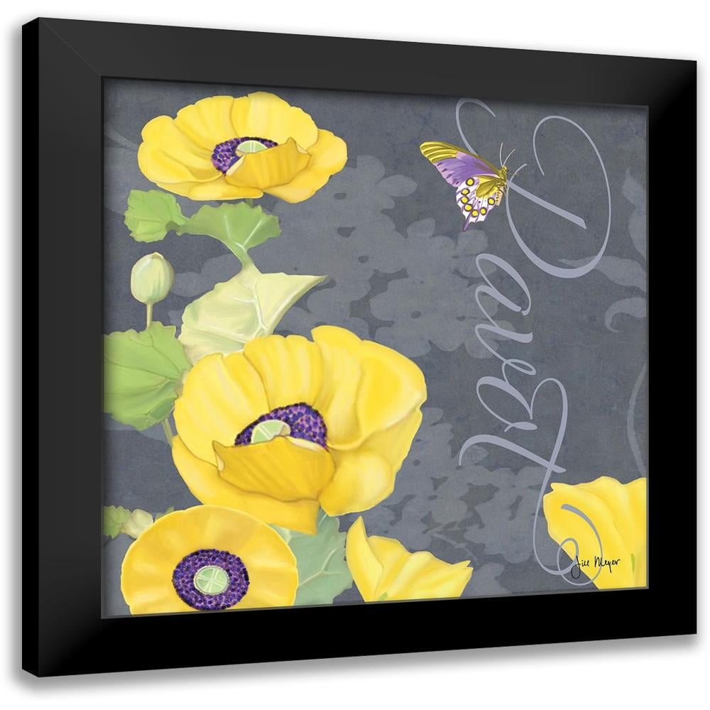 Meyer, Jill 15x15 Black Modern Framed Museum Art Print Titled - Pavot ...