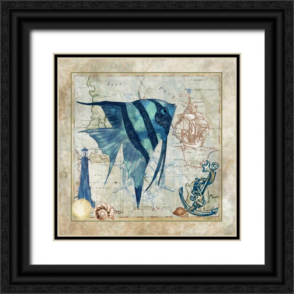 Meyer, Jill 15x15 Black Ornate Wood Framed with Double Matting Museum Art Print Titled ...