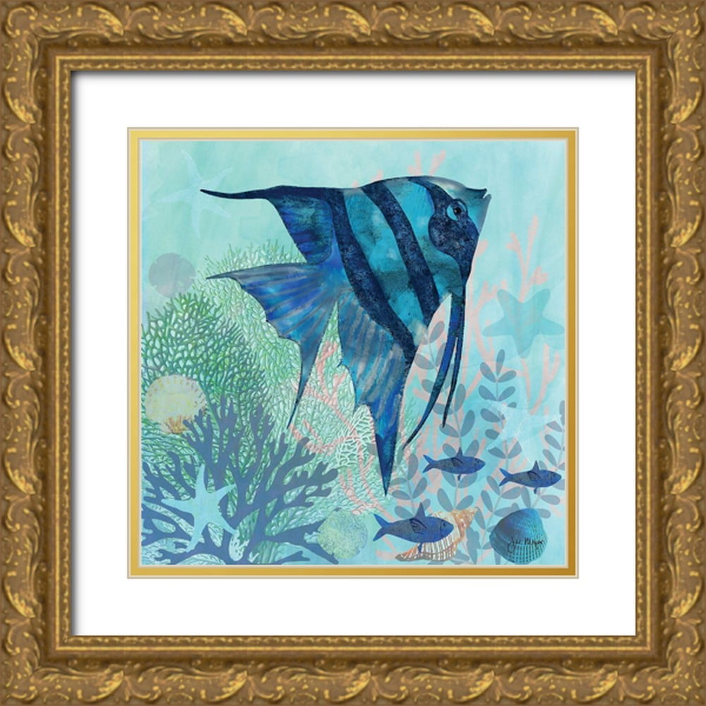 Meyer, Jill 15x15 Gold Ornate Wood Framed with Double Matting Museum ...