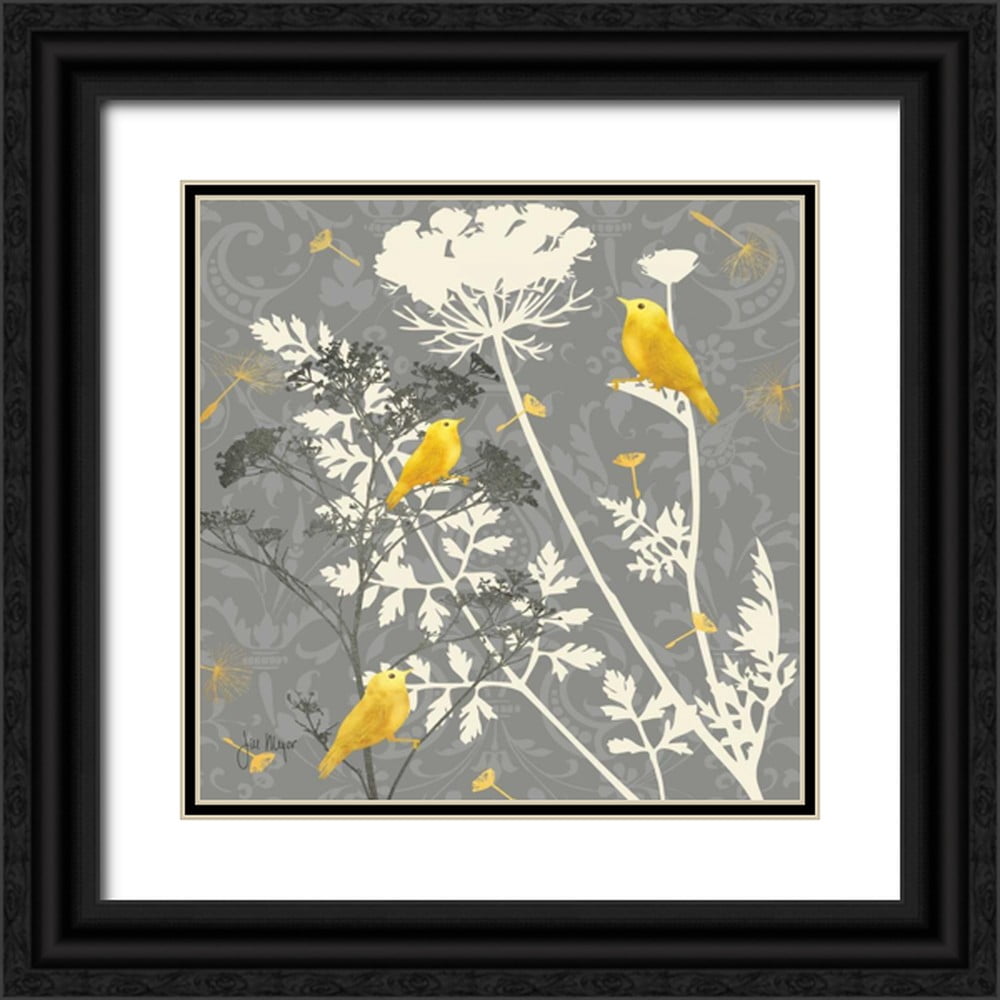Meyer, Jill 26x26 Black Ornate Wood Framed with Double Matting Museum ...