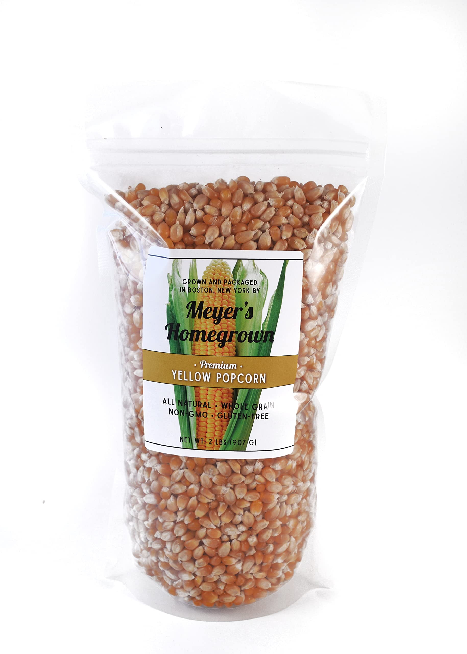 Meyer's Homegrown Premium Yellow SBF3 Popcorn, 2lbs Bag, Crunchy ...