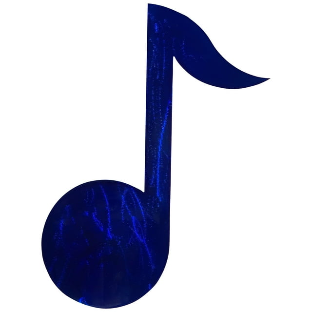 Meyerdirk Art Music Symbol Metal Decor, 8th Note - Candy Blue - Walmart.com